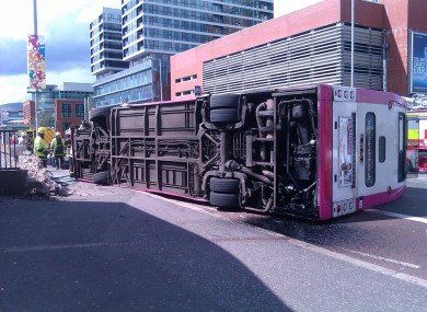 Bus overturns in Belfast, injuring 30 people · TheJournal.ie