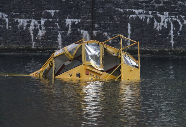 PICS: 31 people rescued after sinking of “Yellow Duckmarine” in Liverpool