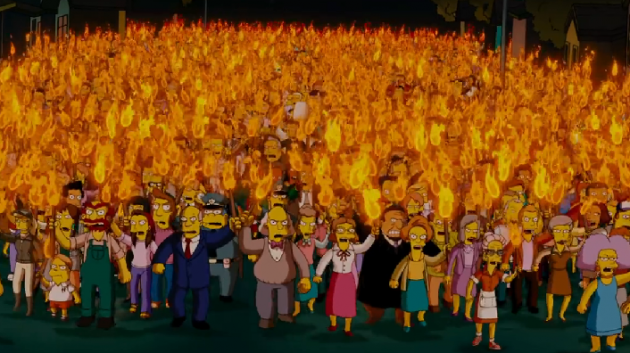 Thousands of people protested The Simpsons being taken off air in Bolivia