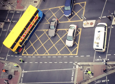 Traffic delays after wheel falls off bus in Dublin city centre